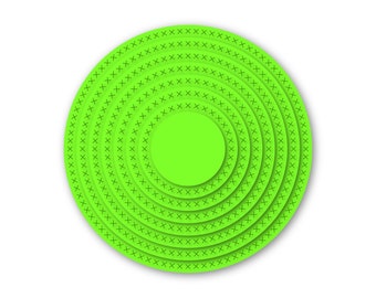 5x7 Nested Stitched Rectangles SVG Digital Download | Etsy