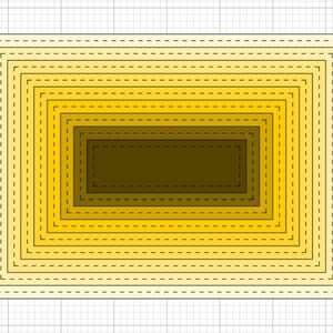 5x7 Nested Stitched Rectangles SVG Digital Download - Etsy