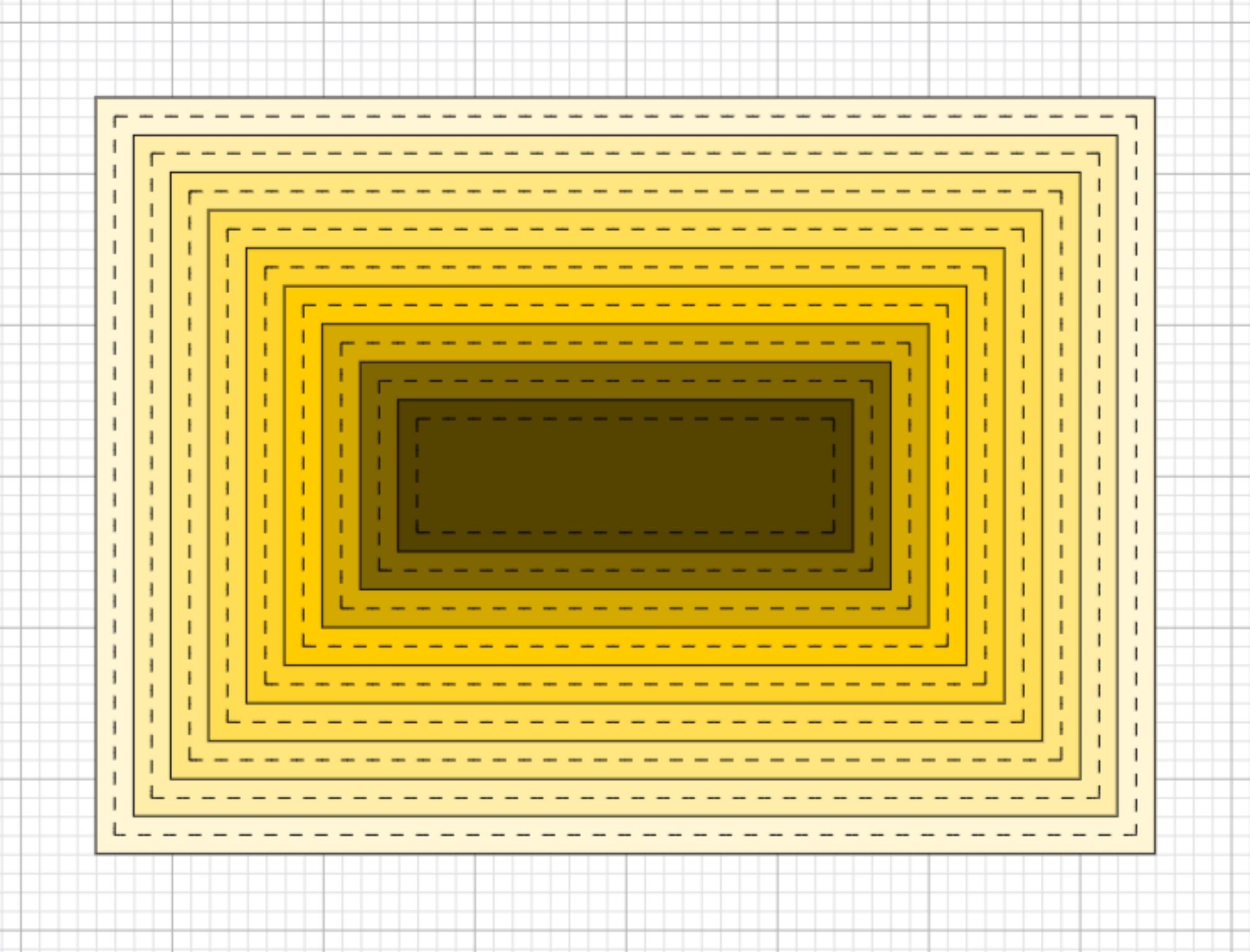 5x7 Nested Stitched Rectangles SVG Digital Download - Etsy