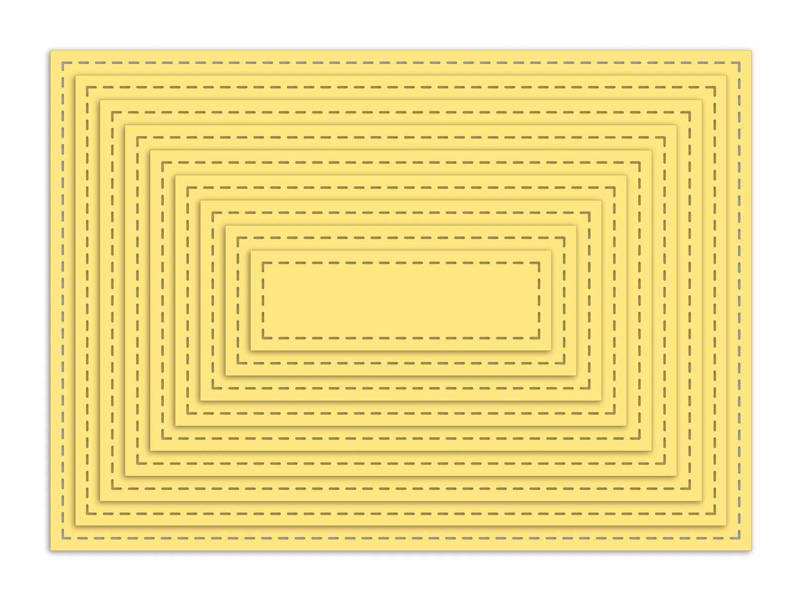 5x7 Nested Stitched Rectangles SVG Digital Download - Etsy