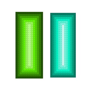 Slimline Nested Stitched Rectangles SVG Digital Download - Etsy