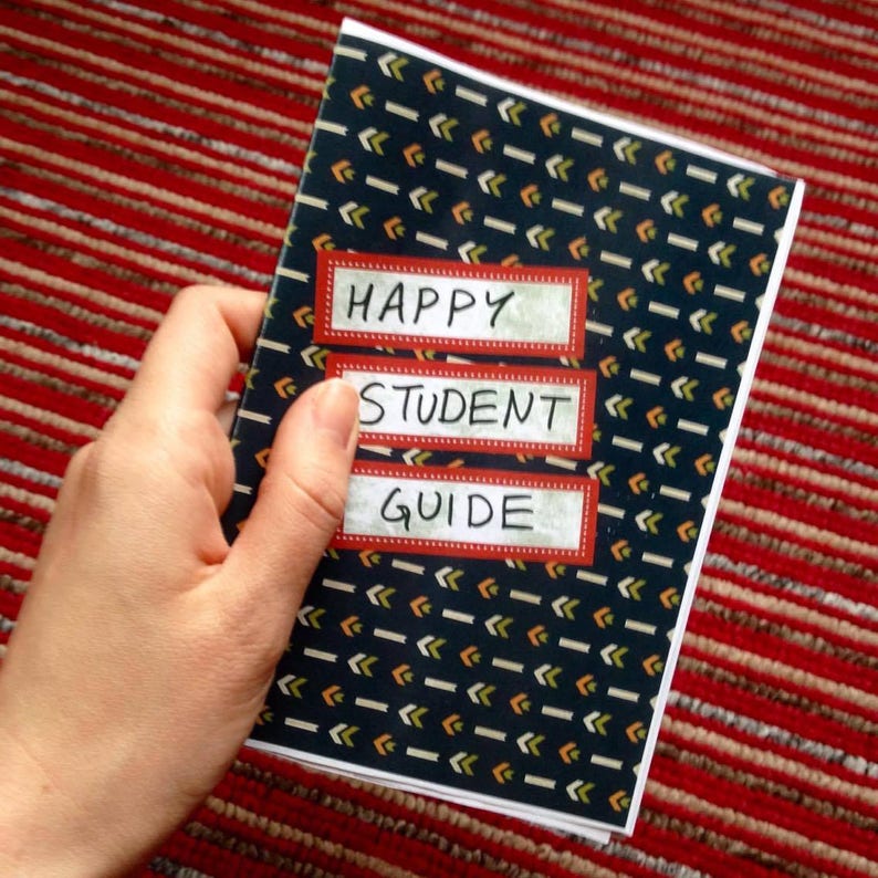 The Happy Student Guide. Zine for Students. University Student Guide ...