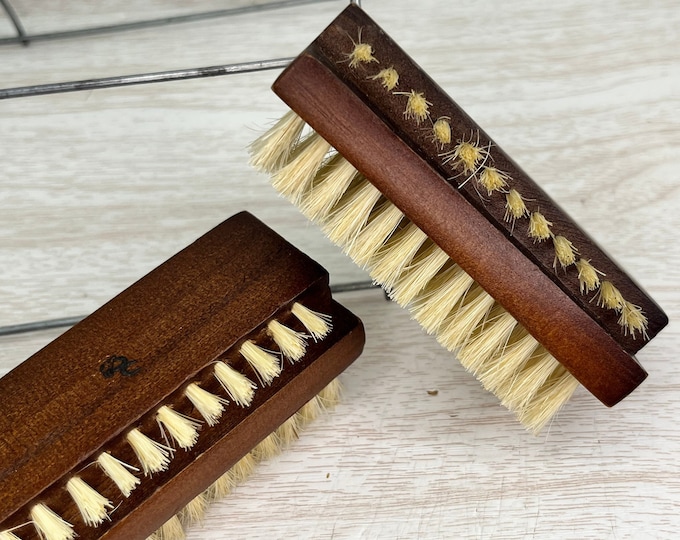USA Made BOAR Hair Utility 2 Sided Brush ROSEWOOD Wood 3.5" Scrub ...