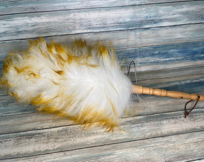 USA Made Real Lambs WOOL & Wood Duster Dusting Brush 20” XXL Eco ...