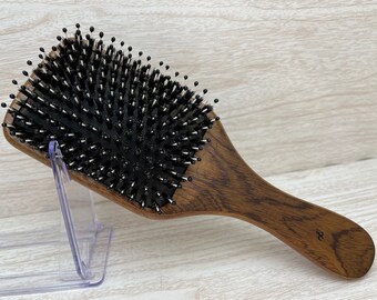 USA Made SANDALWOOD Wood All WOOD Pin Bristle Teeth Detangler ...