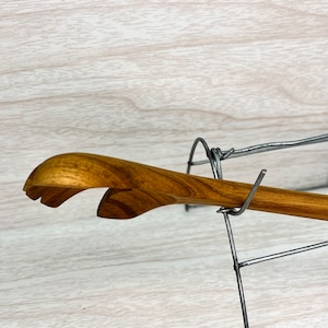 USA Made 100% Real TEAK Wood Hand Carved Wood 16.5” Long Back Scratcher ...