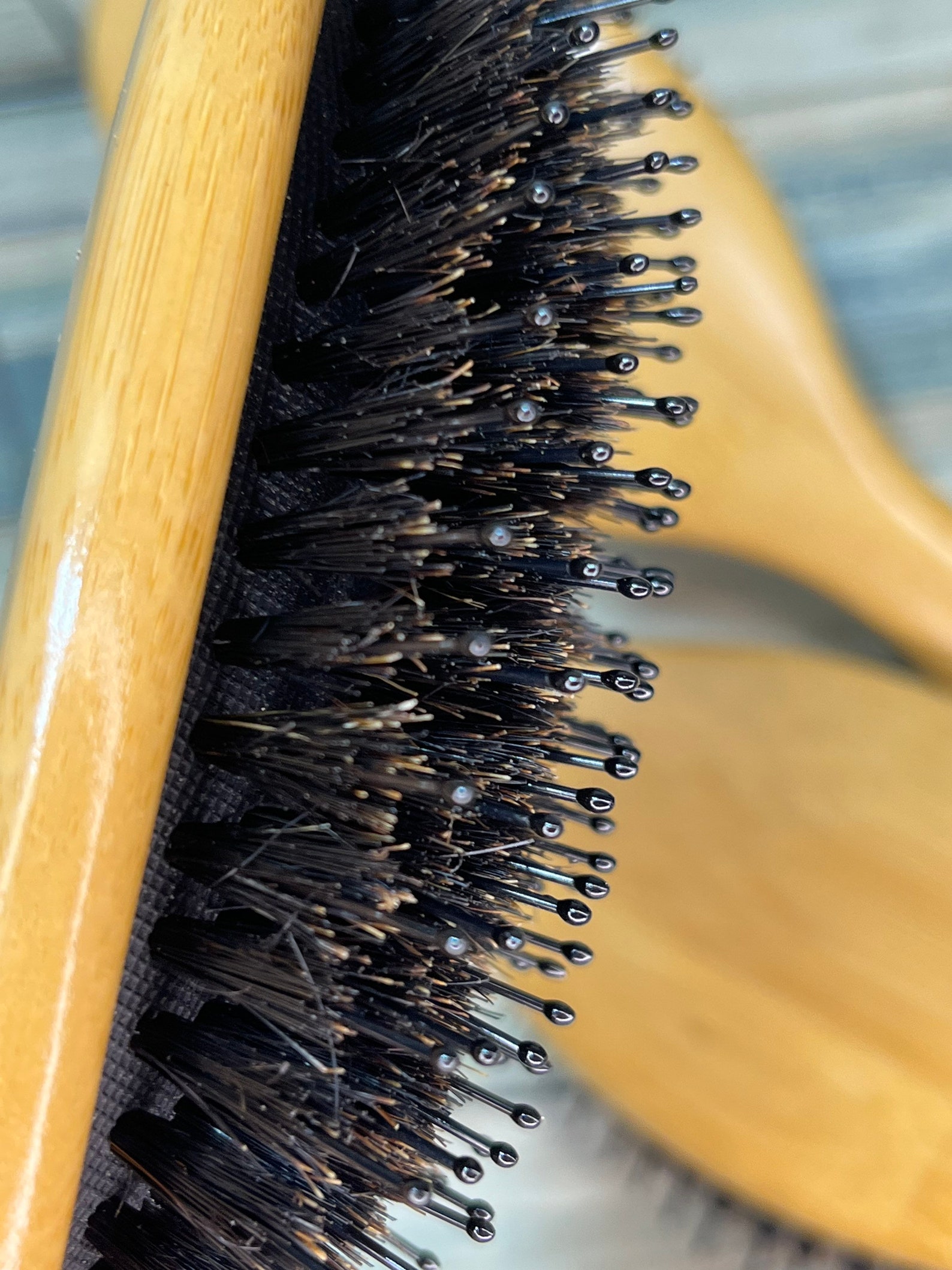 USA Made Natural BOAR Hair Nylon Pin & Bamboo Wood 9 Brush - Etsy