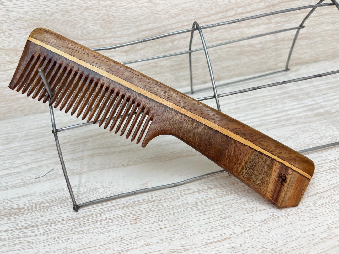 USA MADE American Black WALNUT & Rosewood 8 Detangling Styling Flat ...