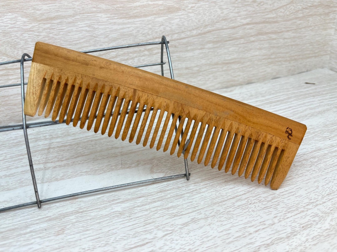 USA Made American Texas OAK Wood 7.5” Detangling Detangler Flat Hand ...