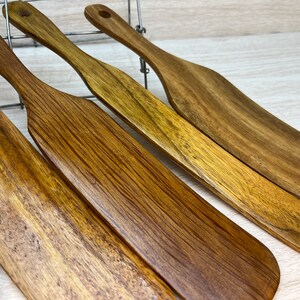 USA Made 5 Piece SPURTLE Set ACACIA Handmade Wood Kitchen Utensils ...