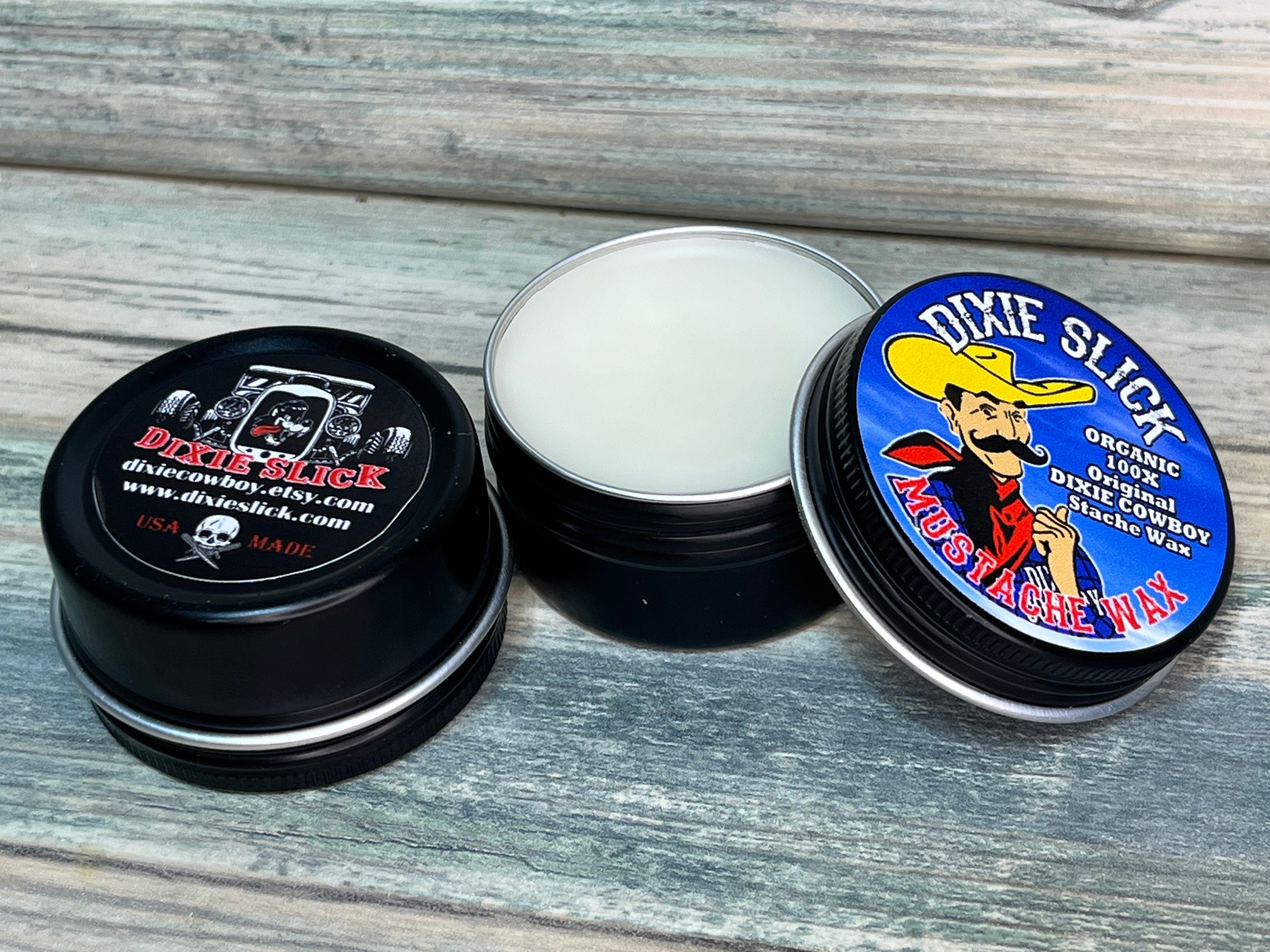 100X Dixie Slick ORGANIC 1 Oz Mustache Wax USA Made Original - Etsy
