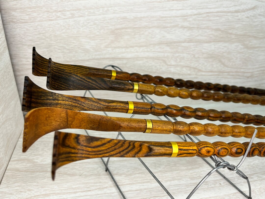 USA MADE Solid SANDALWOOD Wood Hand Carved Wood 17” Long Back Scratcher ...