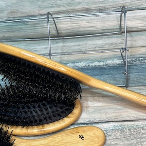 USA Made Natural BOAR Hair Nylon Pin & Bamboo Wood 9 Brush - Etsy