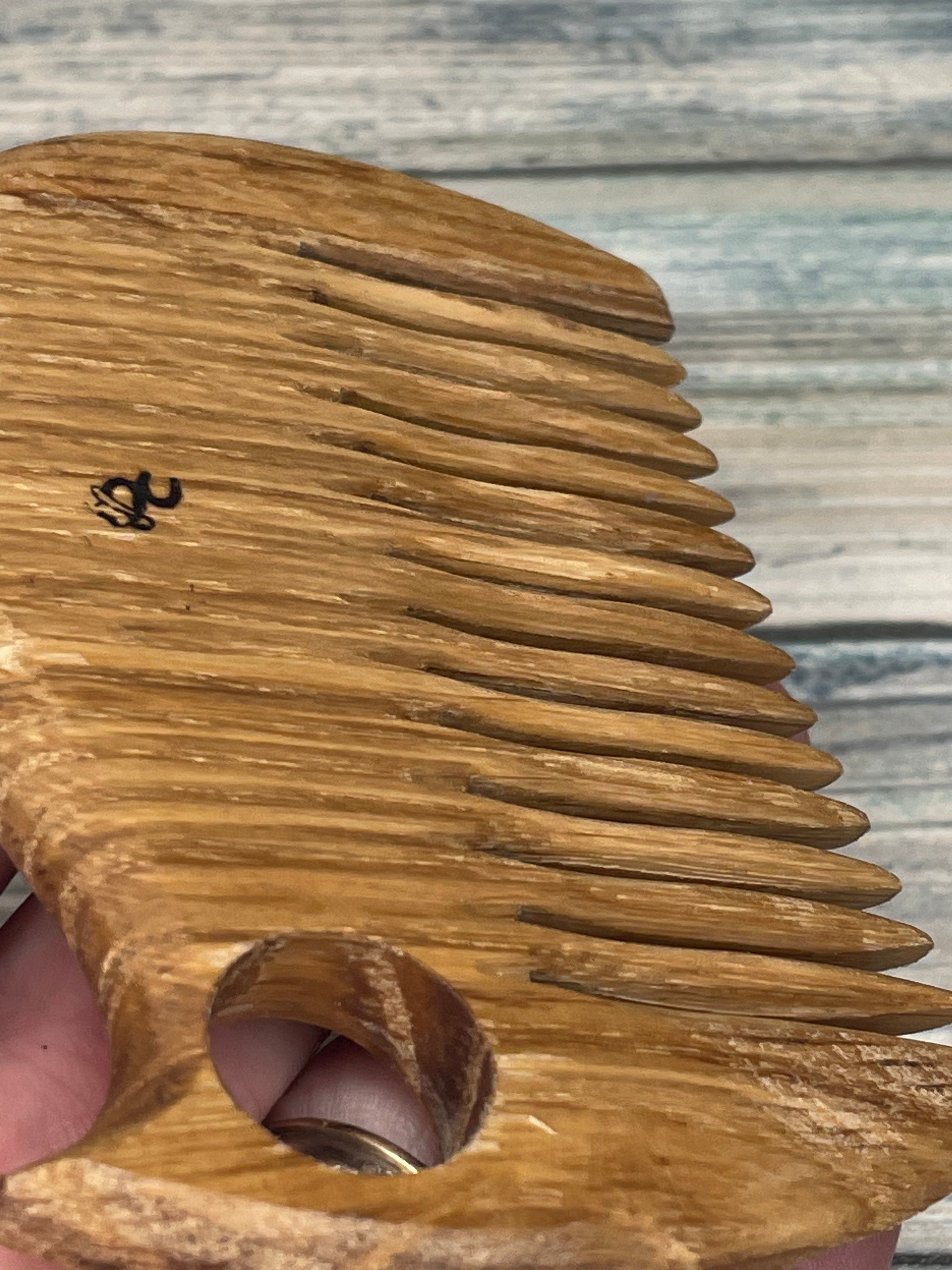 USA Made Texas OAK WOOD 4 Comb Beard Pocket Medium Tooth | Etsy