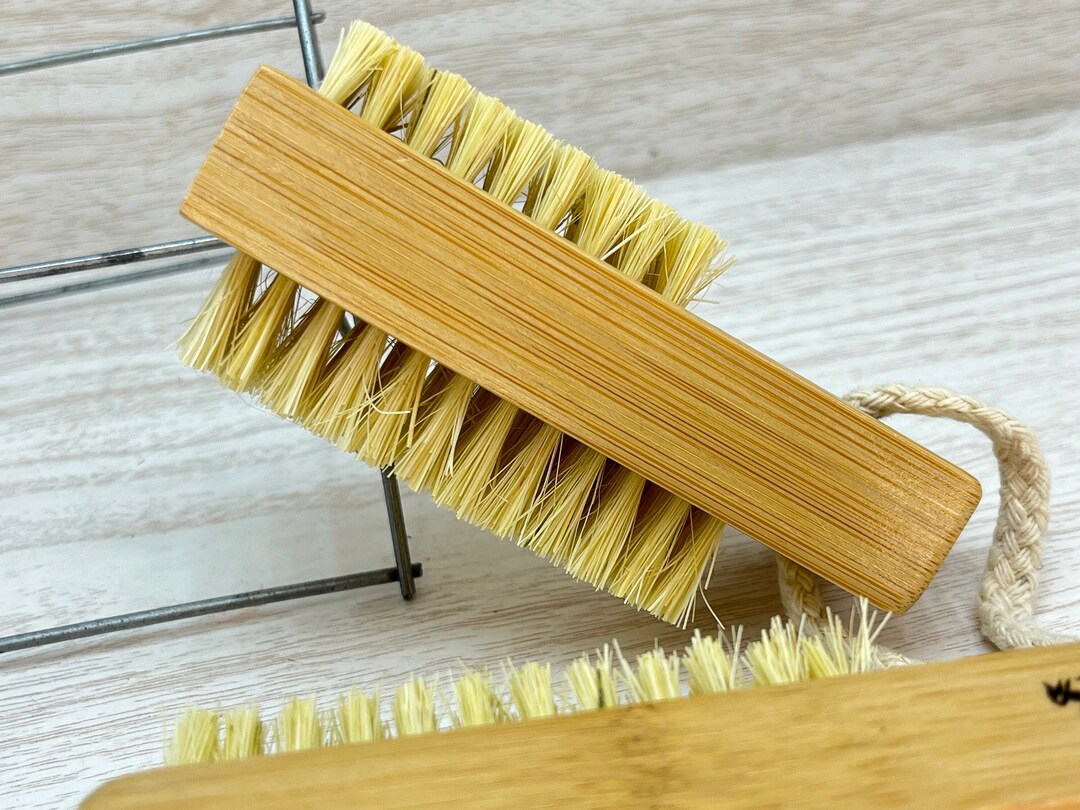 USA Made BOAR Hair & Sisal Utility 2 Sided Brush Beechwood WOOD 4 ...