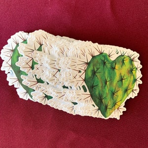 Corazon Nopal Sticker 4 X 4 - Etsy