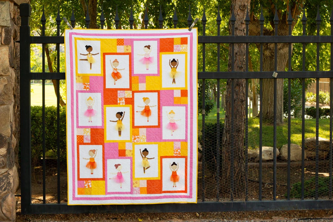 First Position - A Ballerina Applique Quilt Pattern – Modern Dance ...