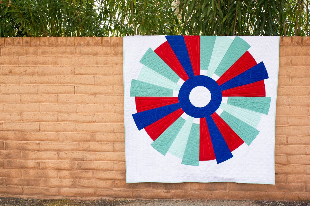 Razzmatazz - Large Modern Curves Quilt Pattern. Beginner Friendly ...