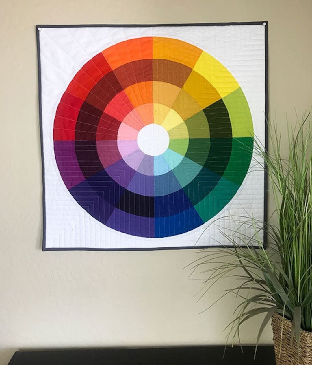 Color Wheel Mini Quilt - PDF Download Modern Quilt Pattern ...