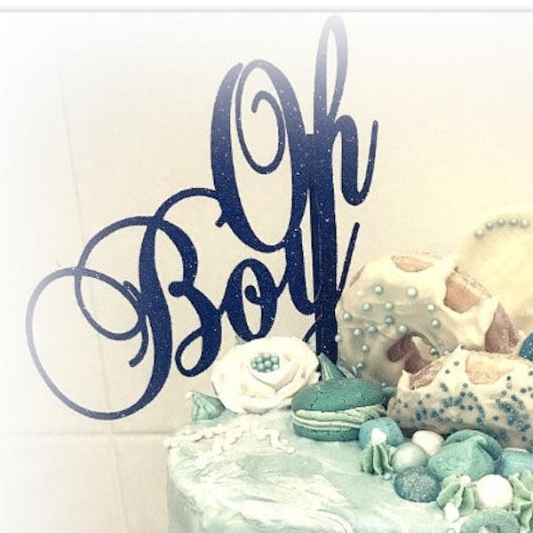Oh Boy Cake Topper - Etsy