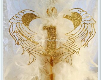 Angel cake topper | Etsy