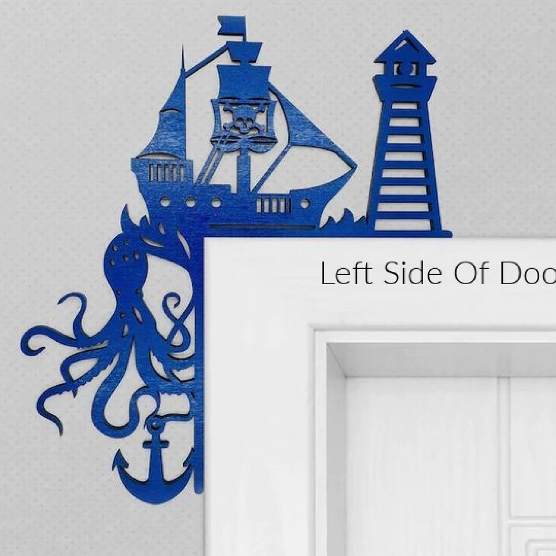 Pirate Ship Door or Window Trim, Pirate Theme Wood Frame Sitter ...