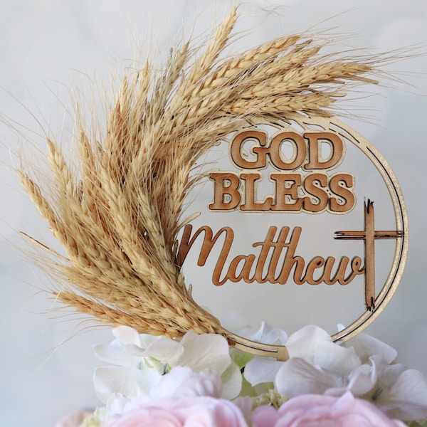 God Bless Cake Topper - Etsy