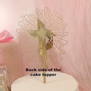 First Holy Communion Wood Cake Topper, Table Centerpiece Pic Floral ...