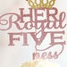 Princess Cake Topper ANY COLORS 5th Birthday Fifth - Etsy