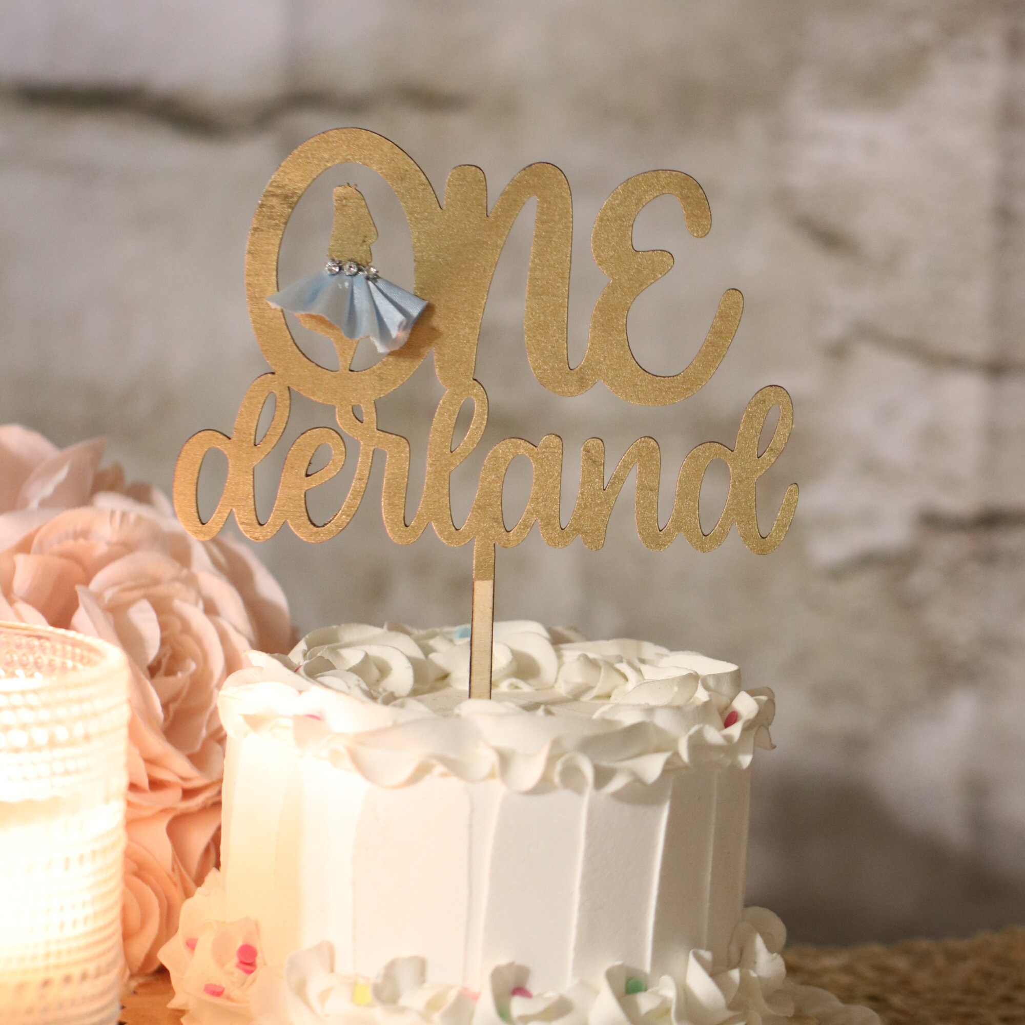 1st Birthday Cake Topper Alice In Wonderland Party | Etsy