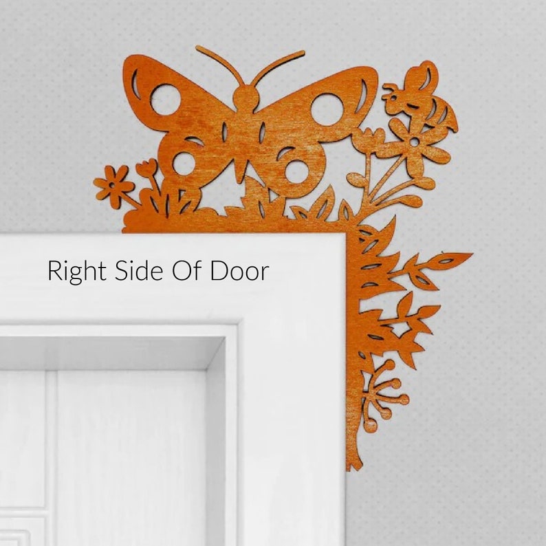 Butterfly Bee Door or Window Trim Nature Wood Frame Sitter - Etsy