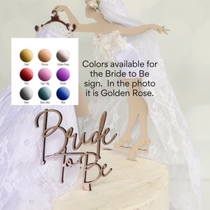 Bridal Shower Cake Topper, Unique Bride to Be Gift or Decorations ...