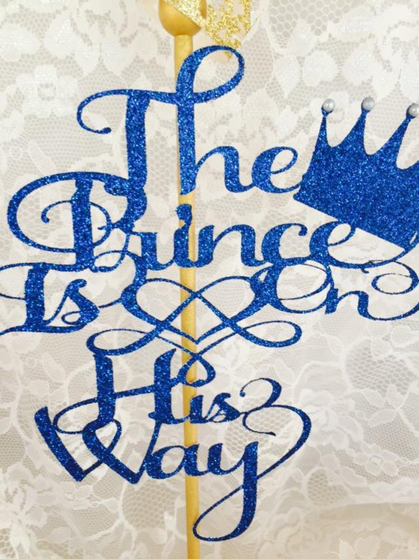 Cake Topper Prince Cake Topper Centerpiece Baby Shower - Etsy