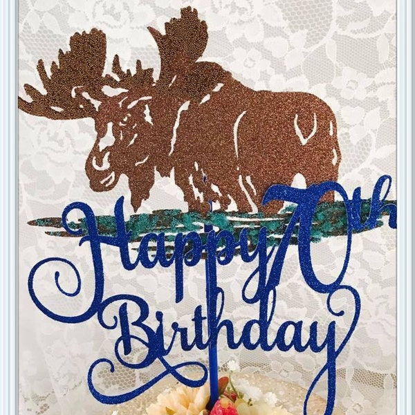 Moose Cake Toppers - Etsy