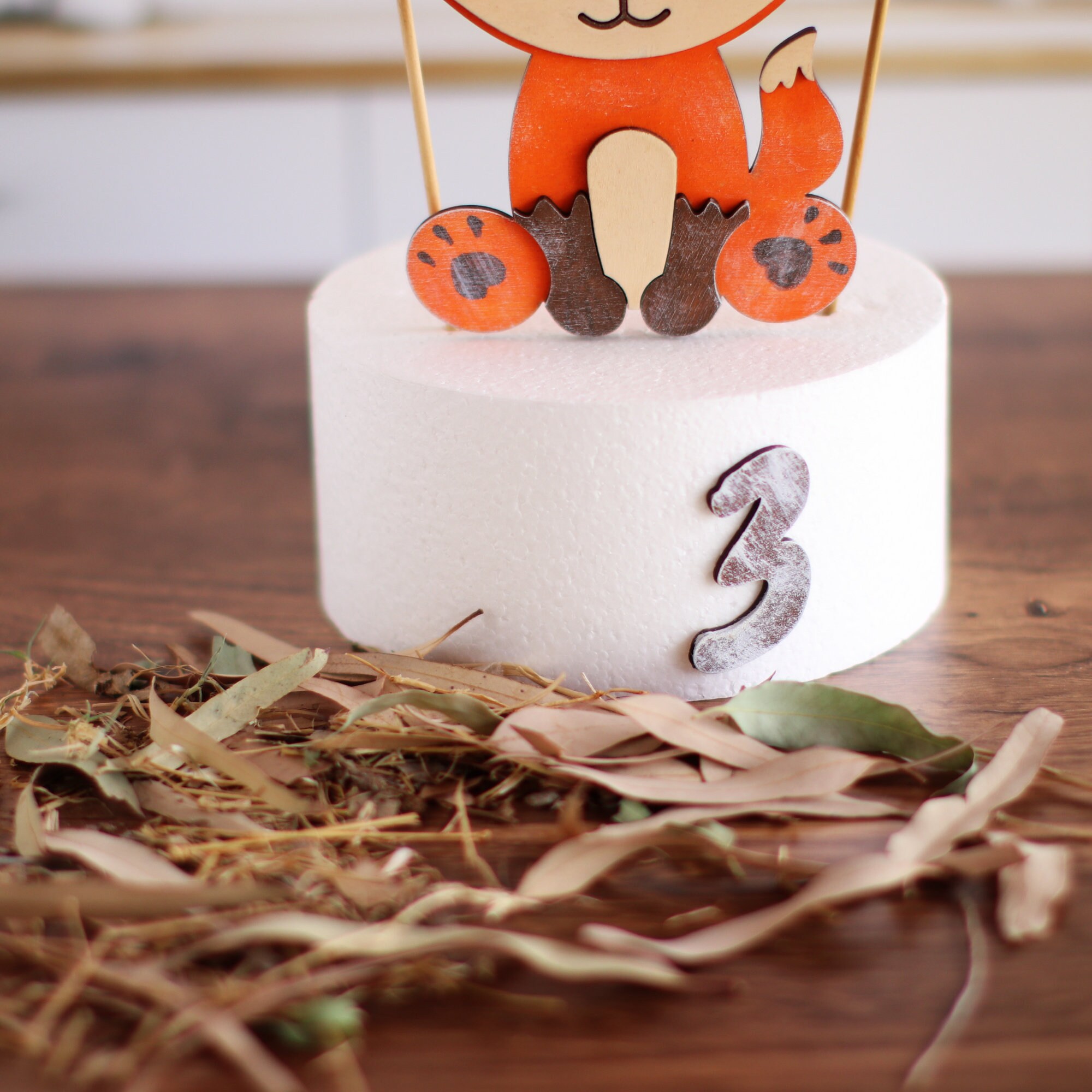 Woodland Cake Topper Personalized Fox Cake Topper Welcome - Etsy