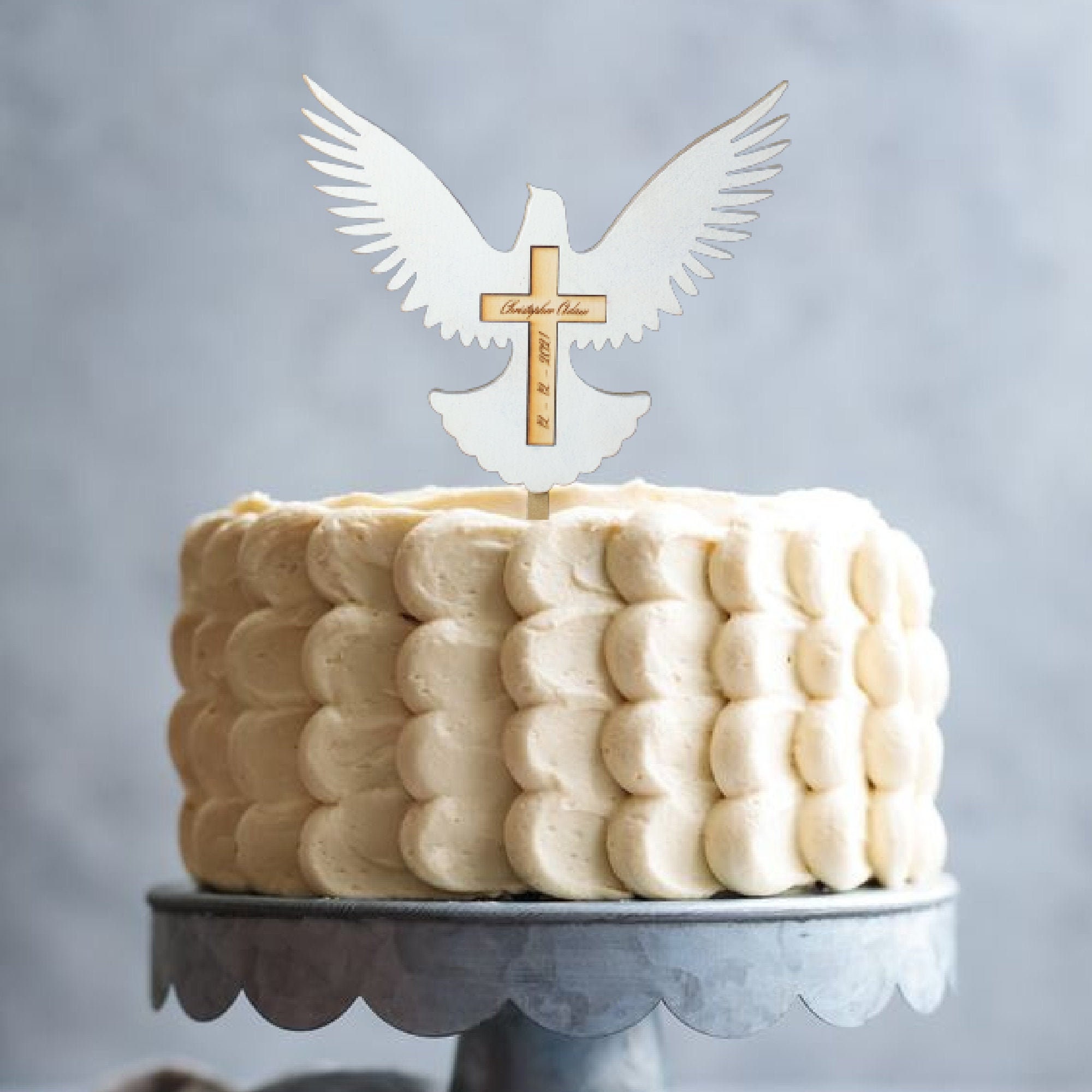 Baptism Cake Topper Primera Comunión Confirmación Baby | Etsy España