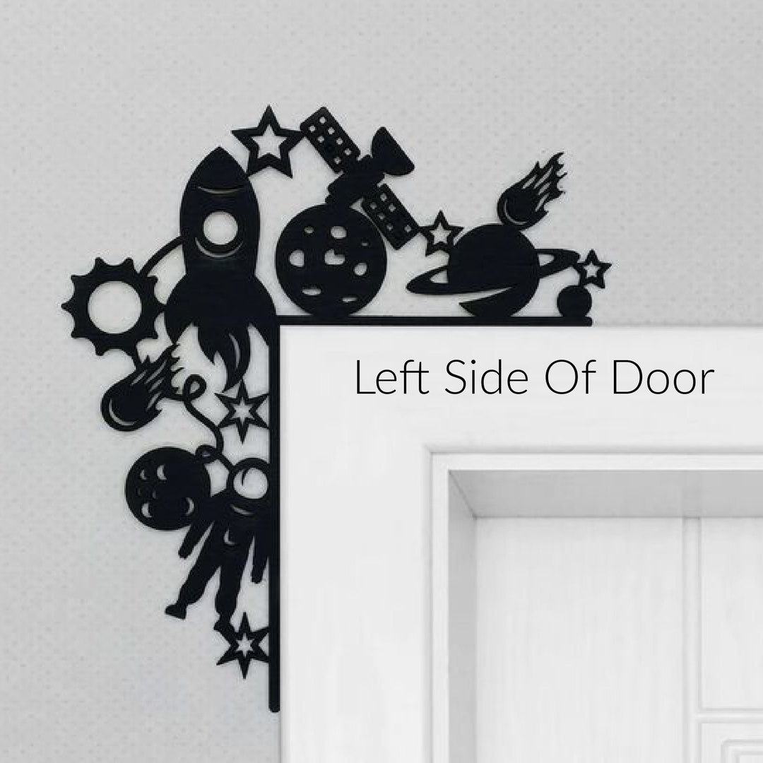 Astronaut Wood Door Trim: Outer Space Nursery Decor - Etsy
