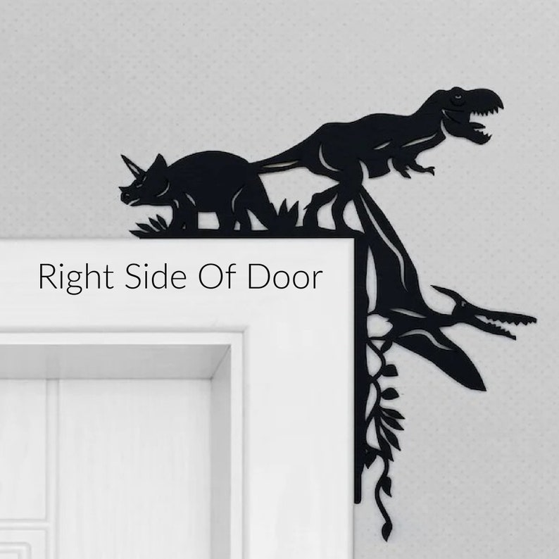 Dinosaur Door or Window Trim Dinosaur Wood Frame Sitter - Etsy