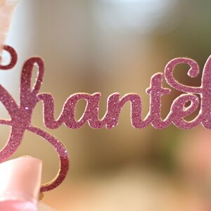 Personalized Ballerina Cake Topper, Glitter Birthday Party Decor - Etsy