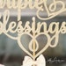 Baby Shower Cake Topper Triple Blessings Cake Topper Triplets Cake ...