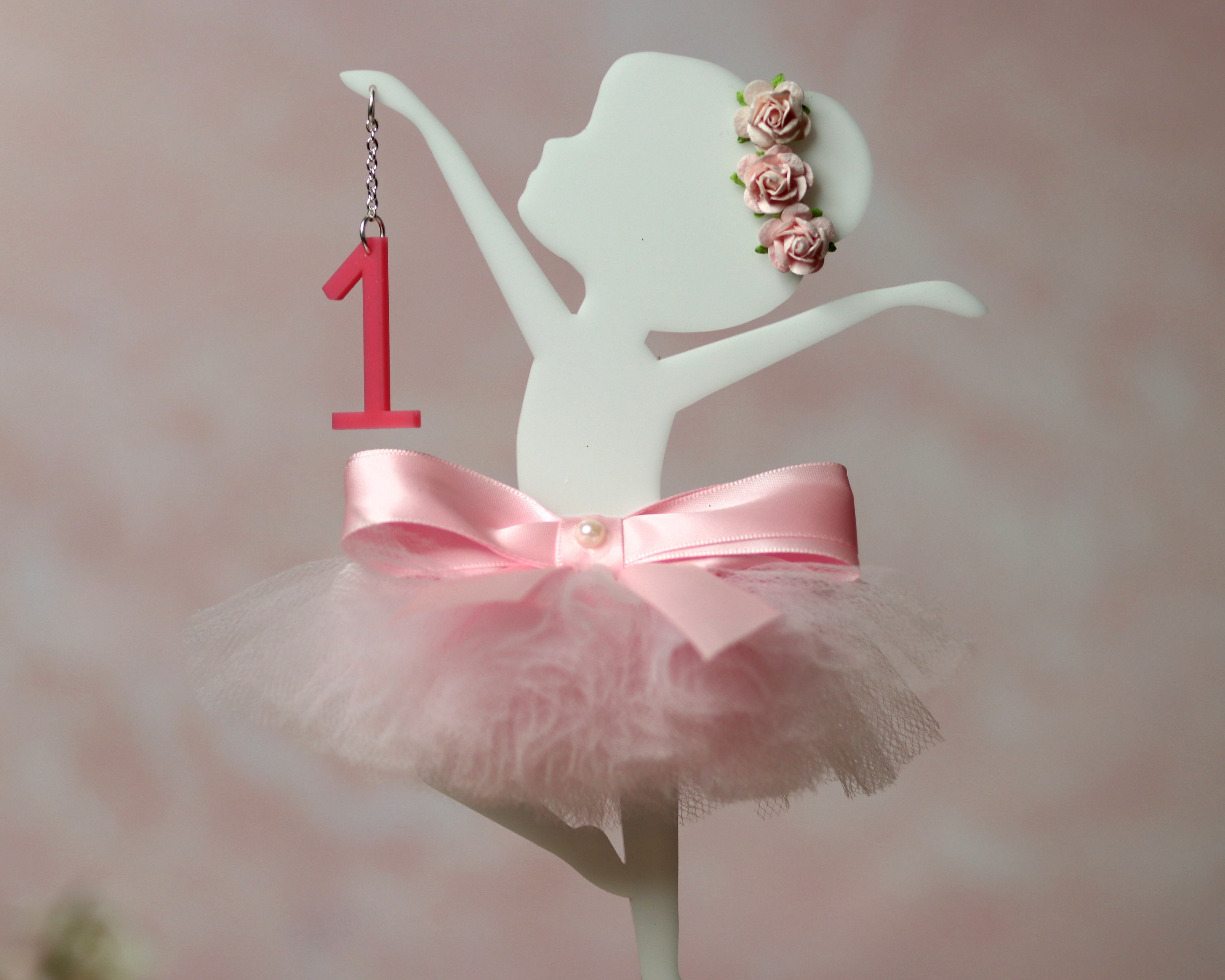 1st Birthday, Ballerina Cake Topper, ANY AGE, Girl Birthday Party ...