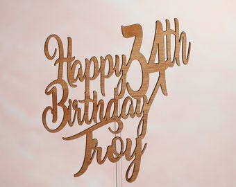 34th Birthday Cake - Etsy