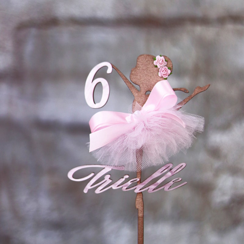 Ballerina Cake Topper - Etsy