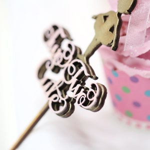 2nd Birthday Party Girl, Two Two Cute Cake Topper, Second Birthday Cake ...