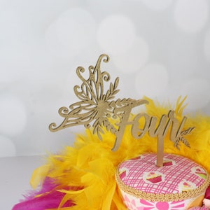 Wood Age Four Fairy Wings Cake Topper Birthday Cake Topper Decoration ...