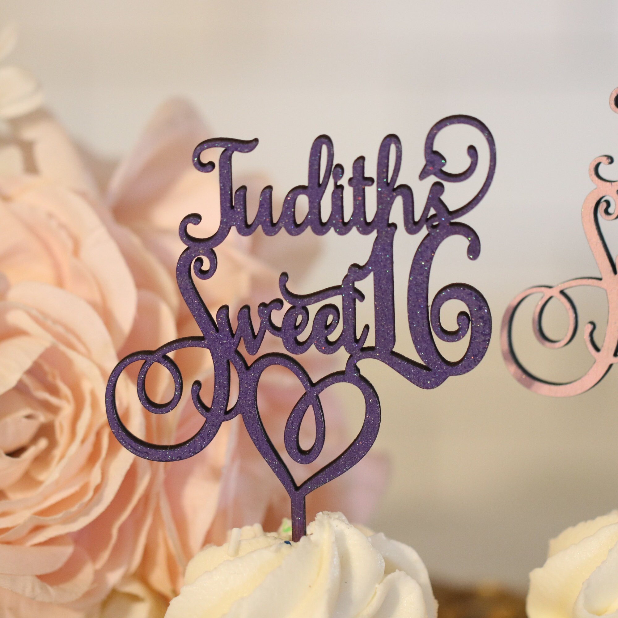 Dulce 16 fiesta dulce 16 cupcake toppers dulces 16 | Etsy