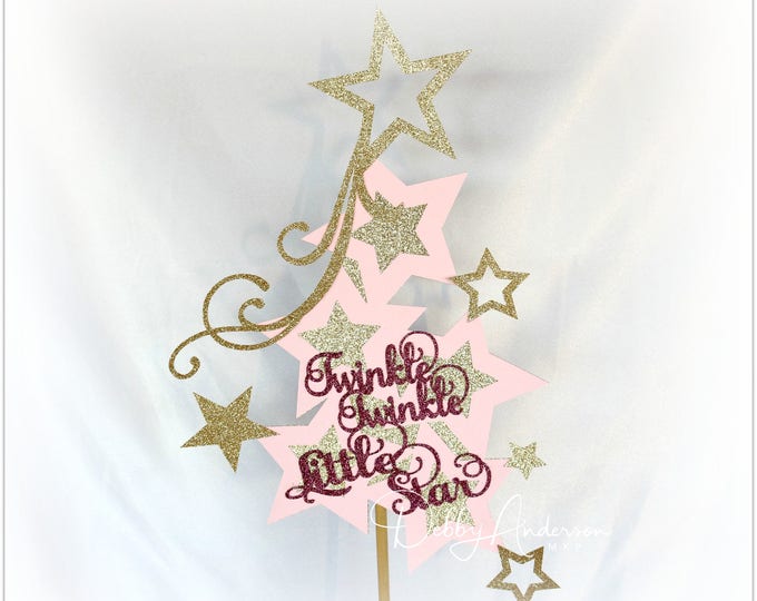 Twinkle Twinkle Little Star Cake Topper Star Cake Topper - Etsy