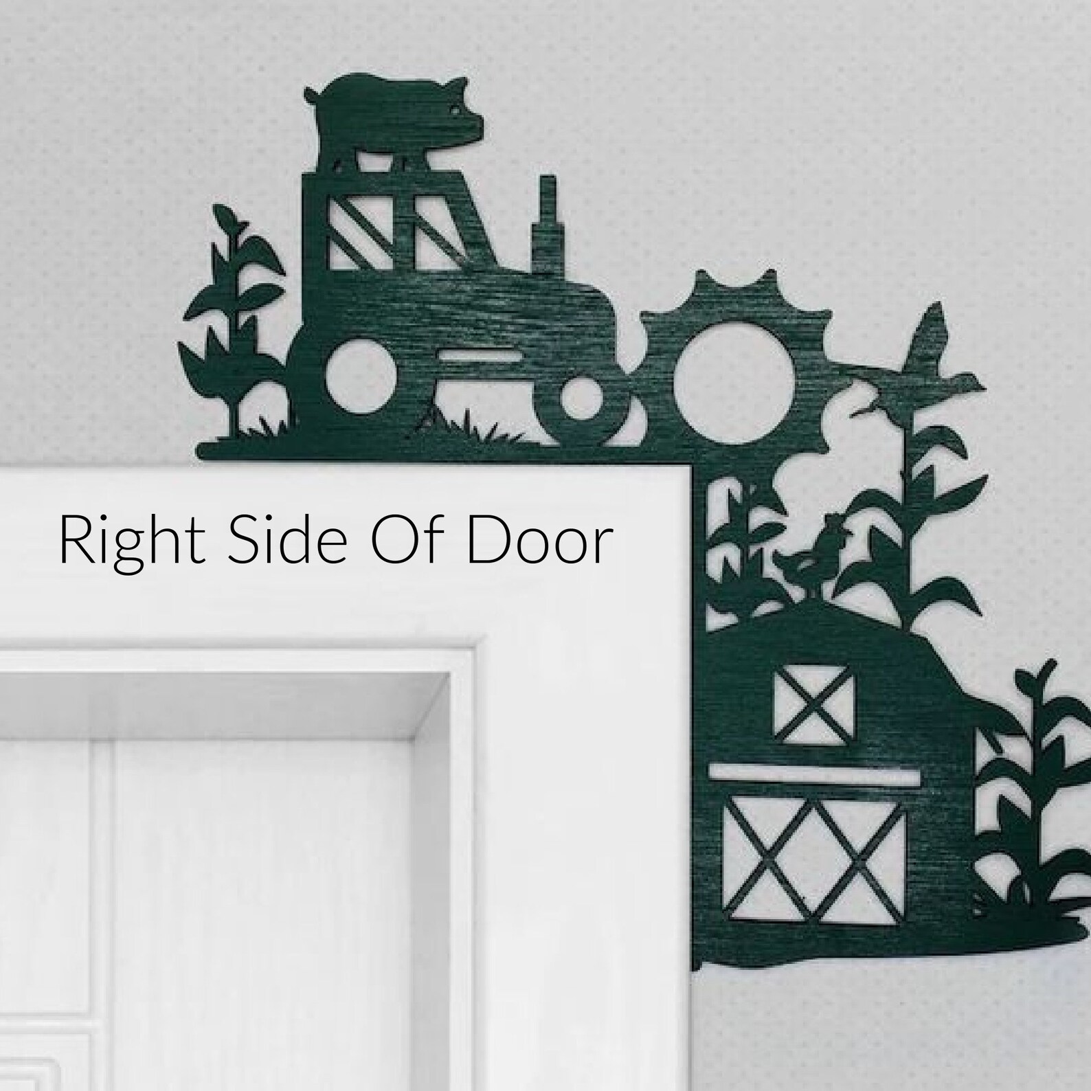 Tractor Farm Door or Window Trim on the Farm Wood Frame | Etsy