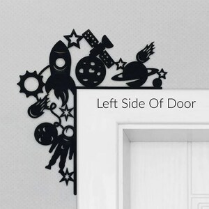 Space Man Outer Space Door or Window Trim, Astronaut Wood Frame Sitter ...