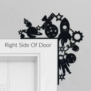 Space Man Outer Space Door or Window Trim, Astronaut Wood Frame Sitter ...